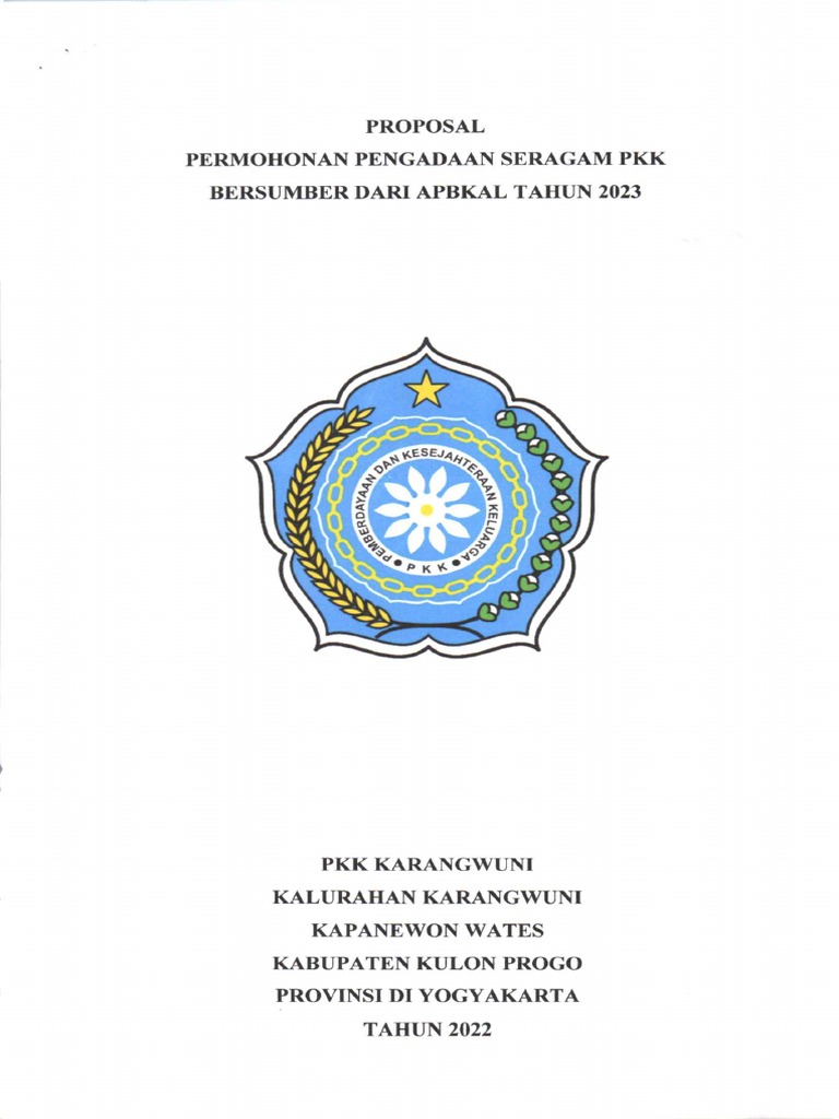 Proposal Pengadaan Seragam PKK | PDF