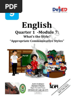 English 9 Q2 Module 4 | PDF | Learning | Prediction