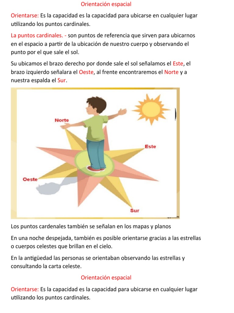 Puntos Cardinales y Orientación Infantil | PDF | Américas | Islas Galápagos