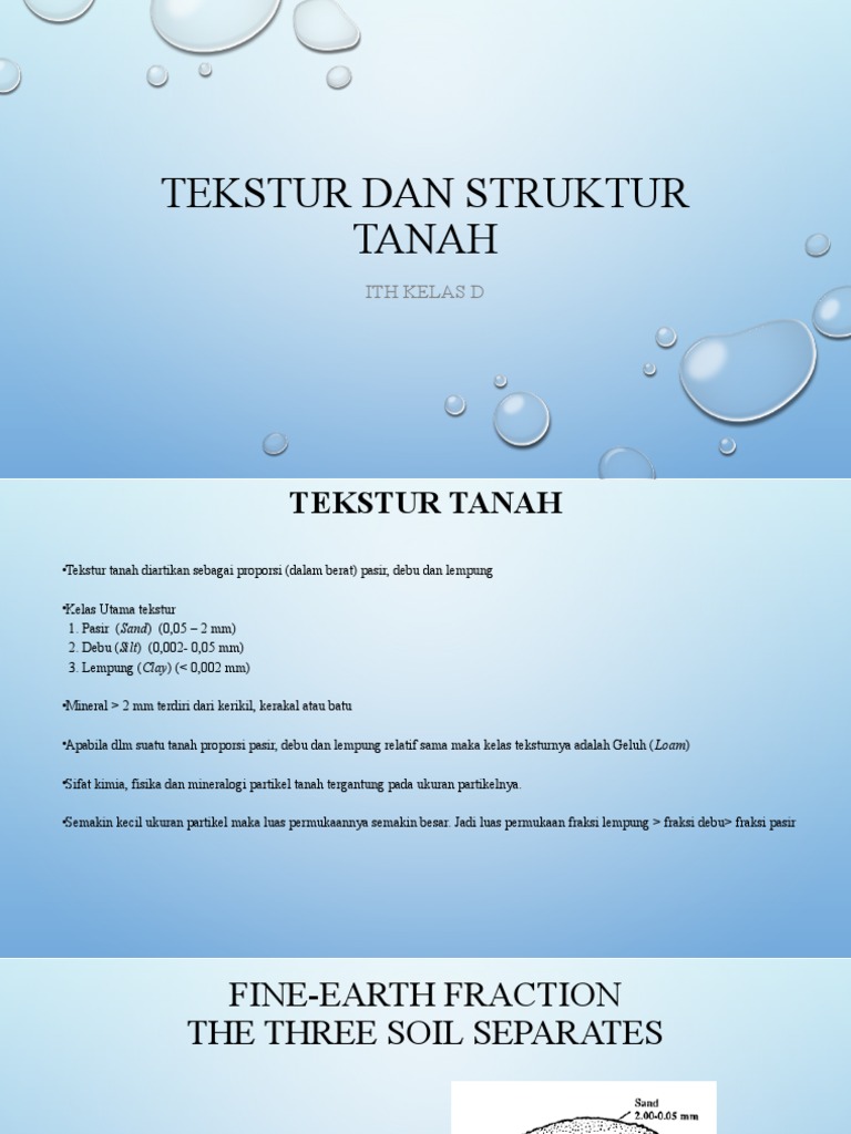 Tekstur Dan Struktur Tanah | PDF