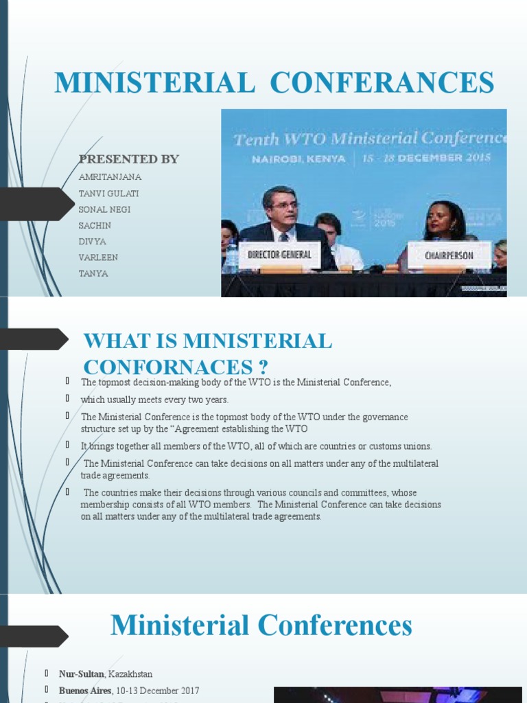 Overview of WTO Ministerial Conferences | PDF | Doha Development Round ...