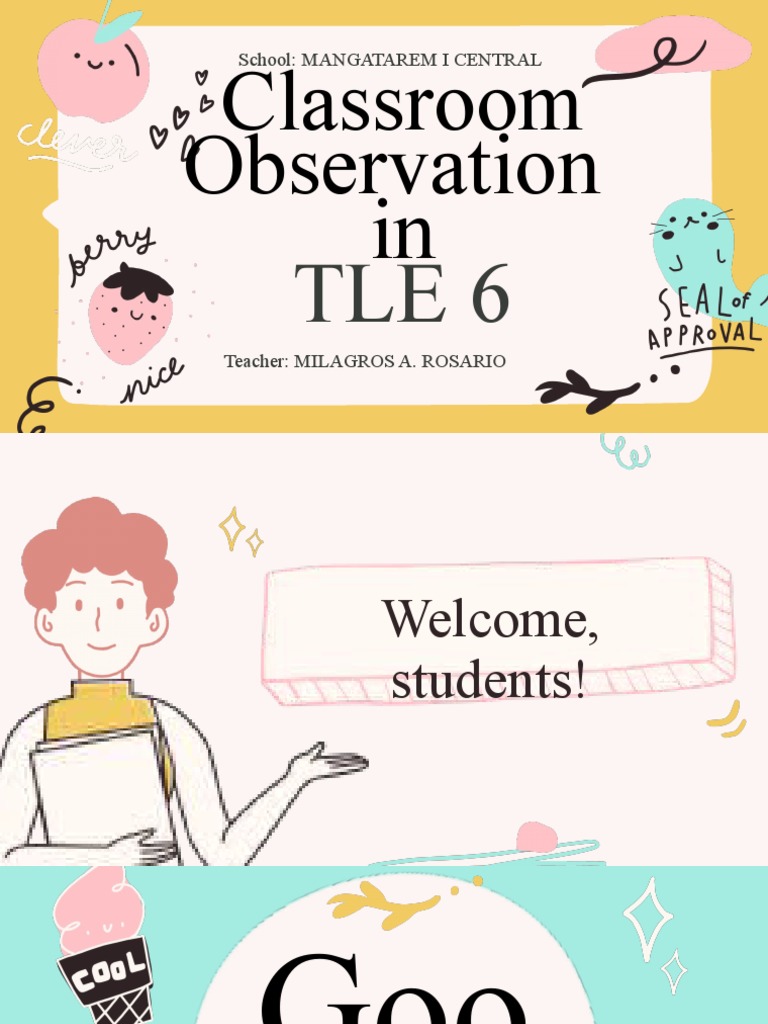 Classroom Observation: TLE 6 Activities | PDF | Foods | Interest
