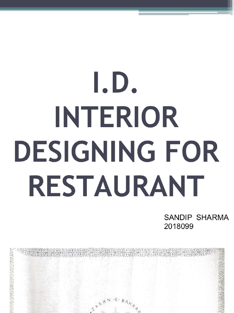 Interior Design of Restaurant | PDF