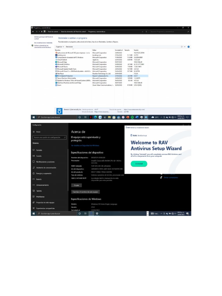 Ajustes Antivirus - 122616 | PDF
