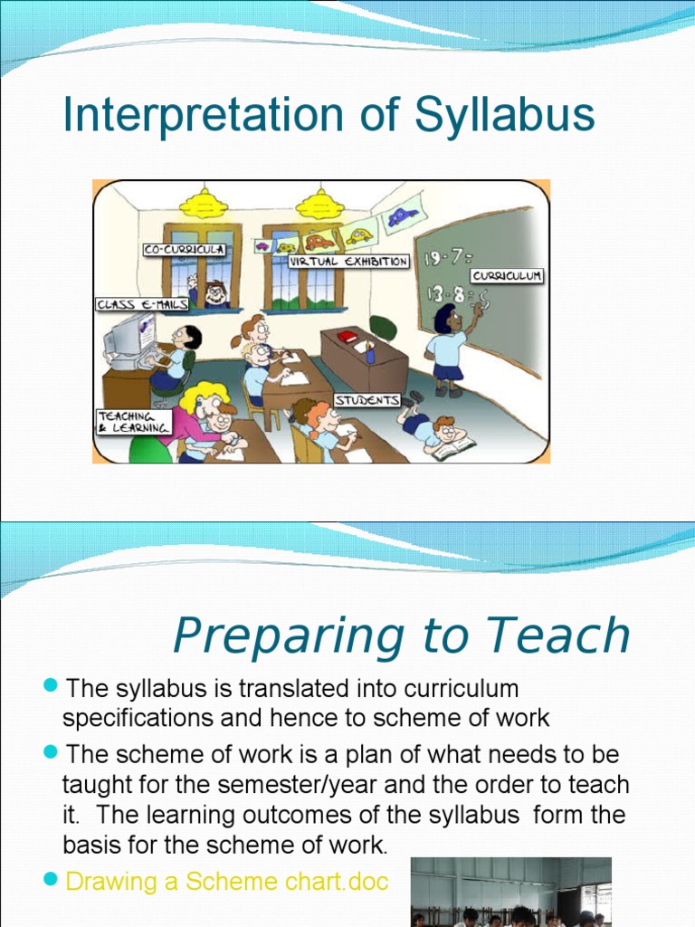 Scheme of Work | Education Theory | Curriculum