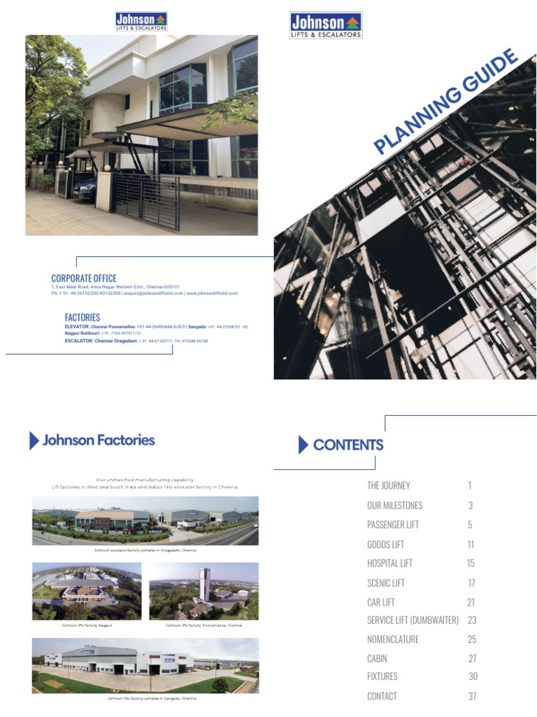 Johnson Lift Models and Specifications | PDF | Elevator | Escalator