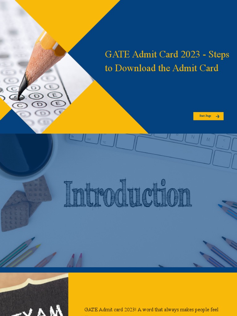 GATE Admit Card 2023 Steps To Download The Admit Card | PDF | Career & Growth | Finance & Money ...