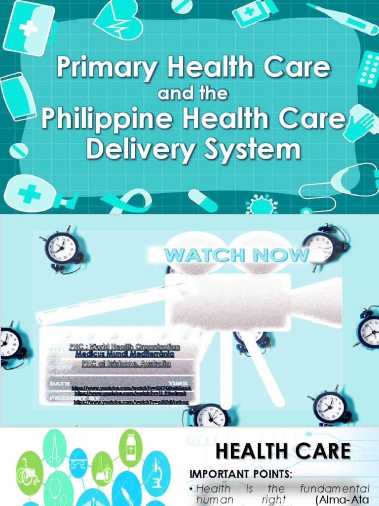 Lesson 3 Primary Health Care and The Philippine Health Care Delivery ...