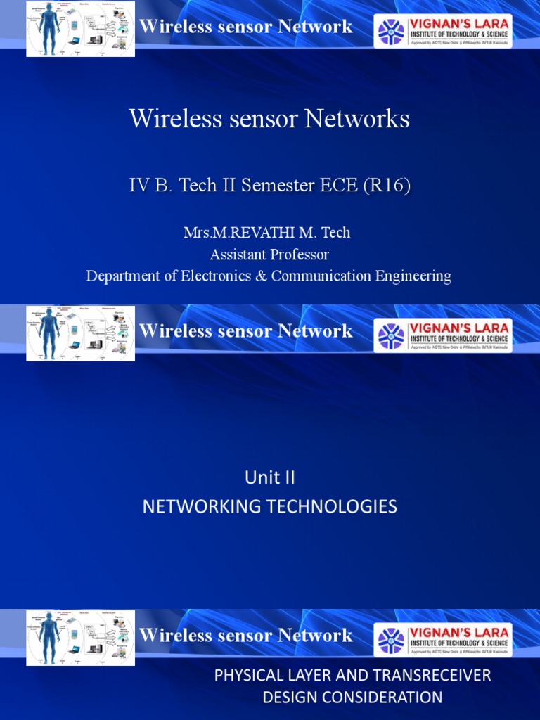 WSN Unit 2 | PDF | Wireless Ad Hoc Network | Computer Network