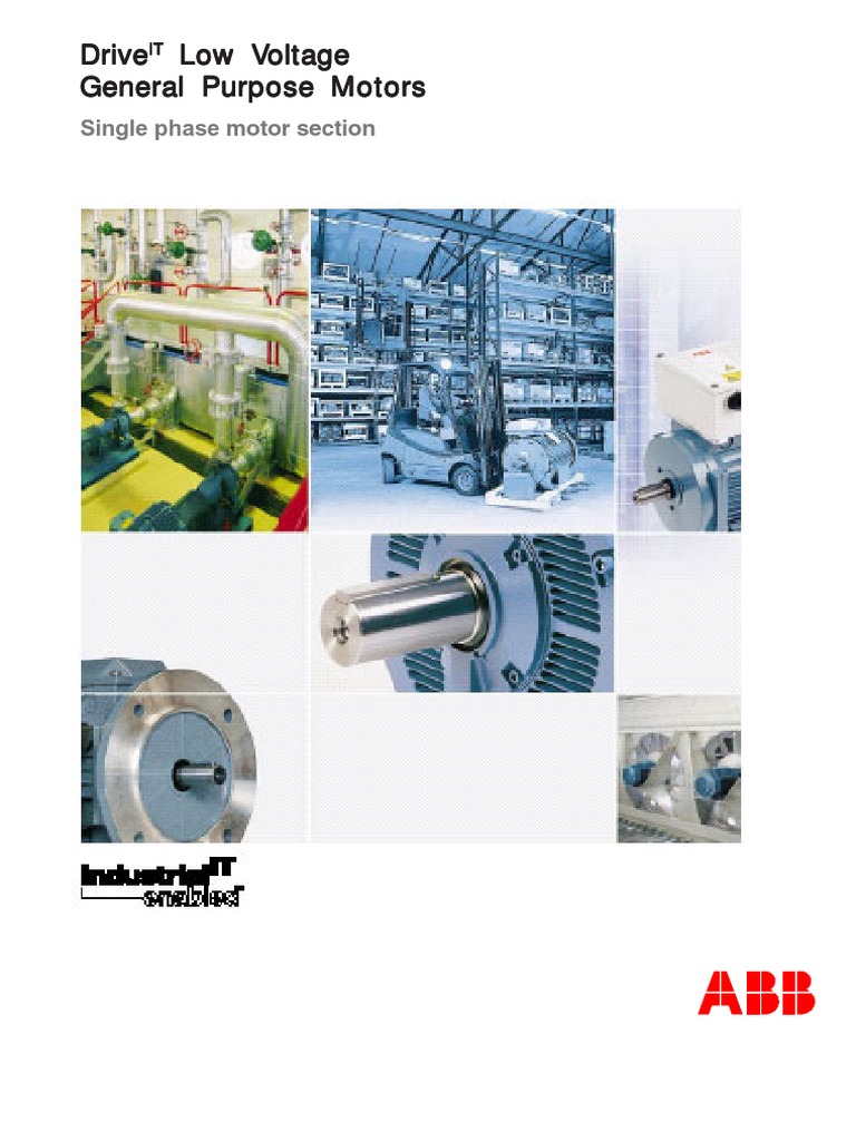 ABB Single Phase Motor | PDF | Electric Motor | Alternating Current