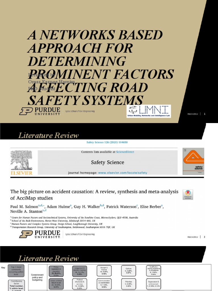 A Complex Networks Approach For Determining Prominent Factors Affecting Road Safety Systems ...