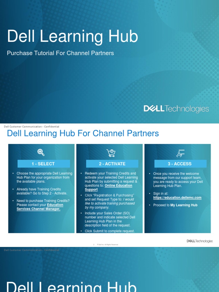Dell Learning Hub: Purchase Tutorial For Channel Partners | PDF | Dell ...