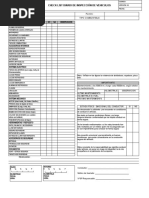 Check List Elevador de Cargas | PDF | Ingeniería mecánica | Coche