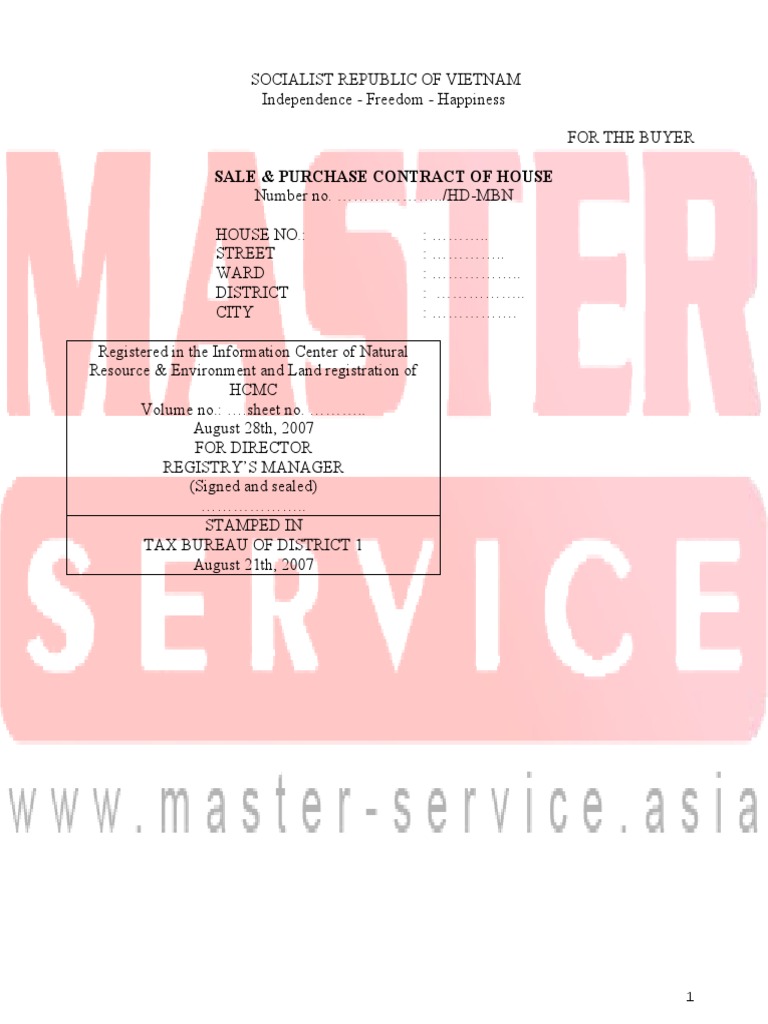 HĐ-mua-nhà-ở | PDF | Mediation | Justice