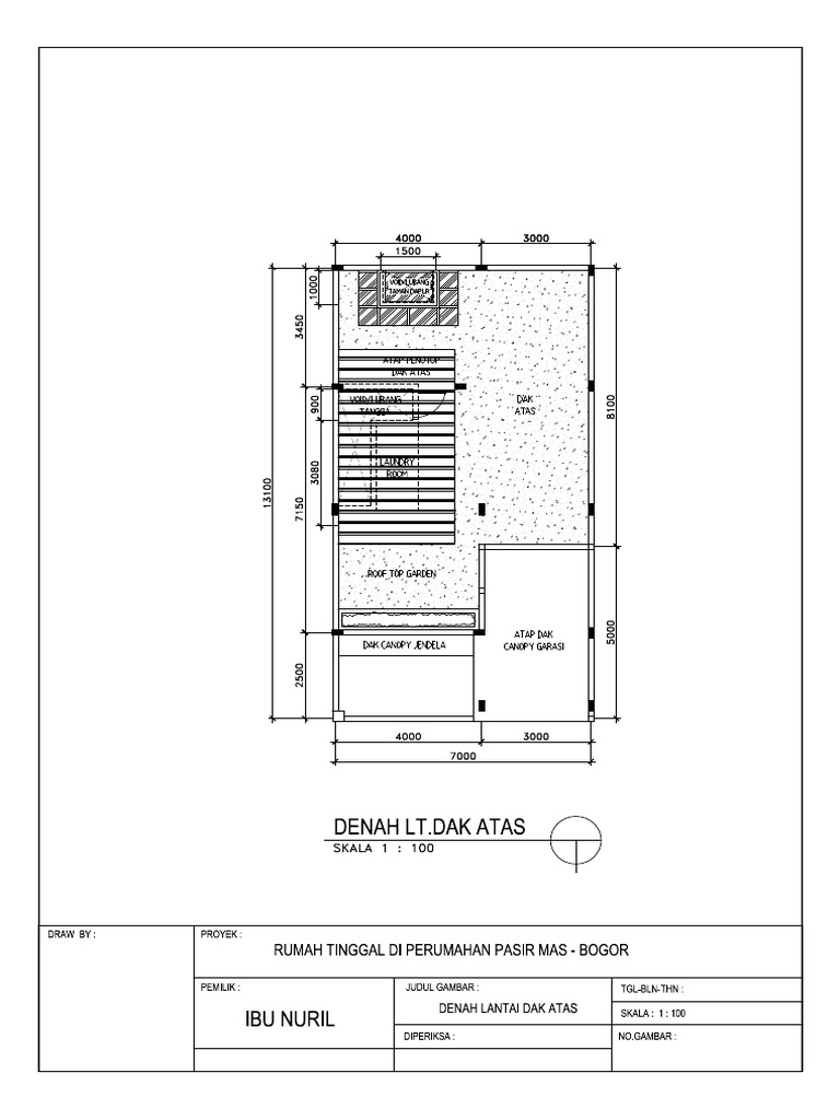 Denah Psir - Mas LT Dak Atas | PDF