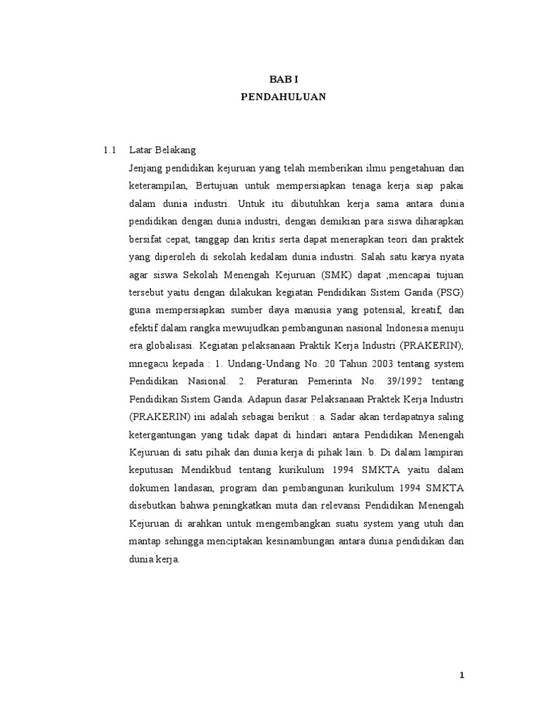 Laporan Praktik Kerja Lapangan (Afrina Dewi Asih) Real Bab | PDF