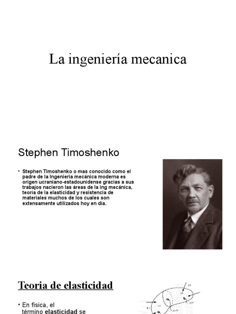 El Padre de La Ing Mecánica Moderna Borrador Ayer | PDF | Resistencia ...