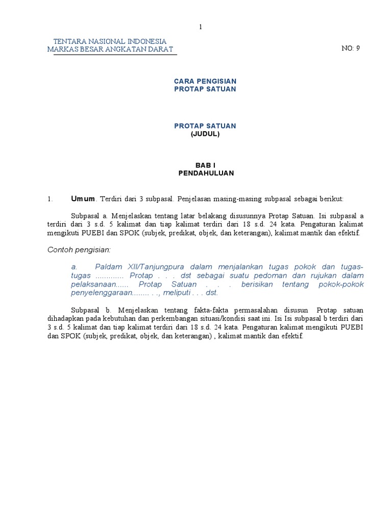 FORMAT PROTAP PALDAM Dari 0 | PDF