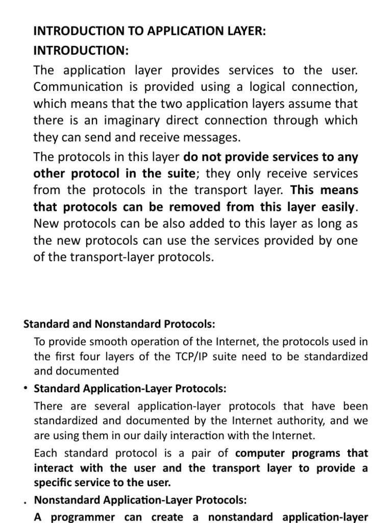 Introduction To Application Layer | Download Free PDF | Hypertext Transfer Protocol | World Wide Web