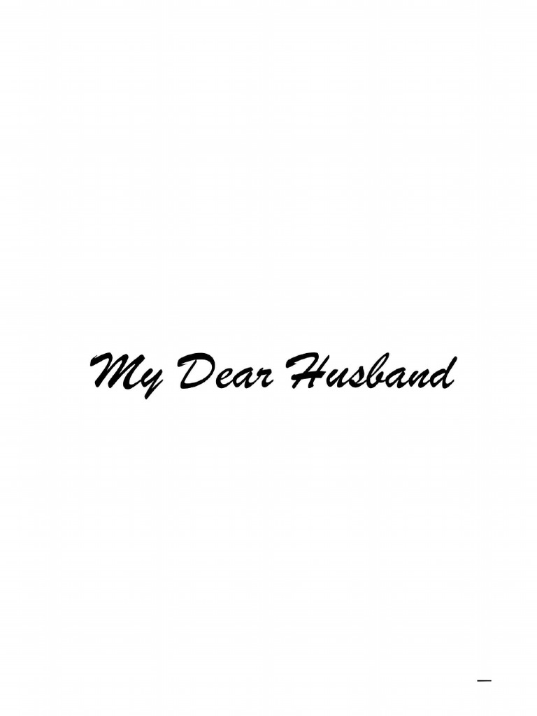 My Dear Husband by Minar Callistha | PDF