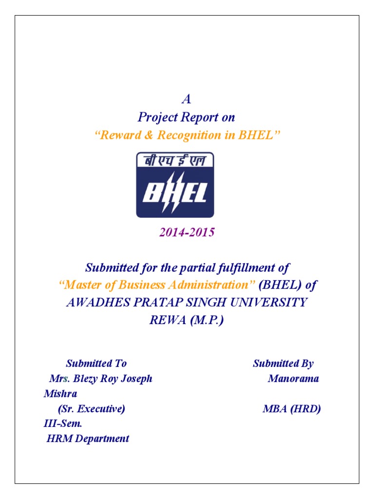 Report On HR | PDF | Human Resource Management | Motivation