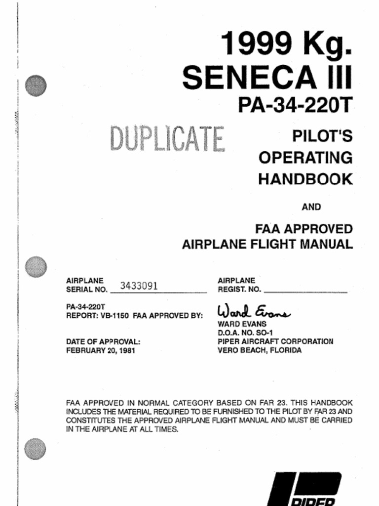 Poh - Pa 34-220T | PDF