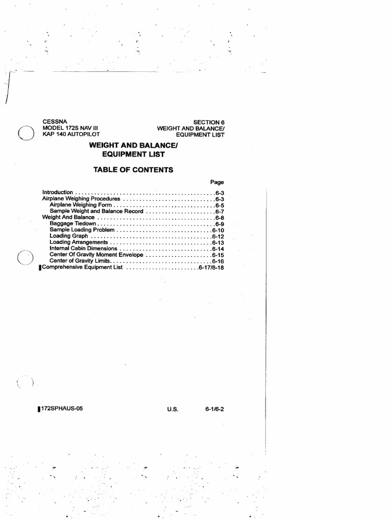 POH Rev 05 Section 6 | PDF