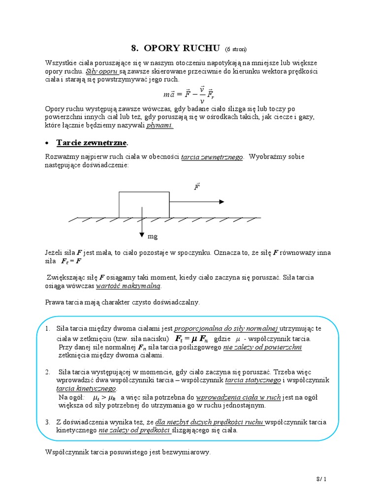 F08 - Opory Ruchu | PDF