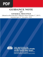 SS - 1 Secretarial Standard ON Meetings of The Board of Directors | PDF ...