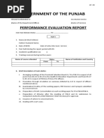 APR Format For Non Gazetted | PDF