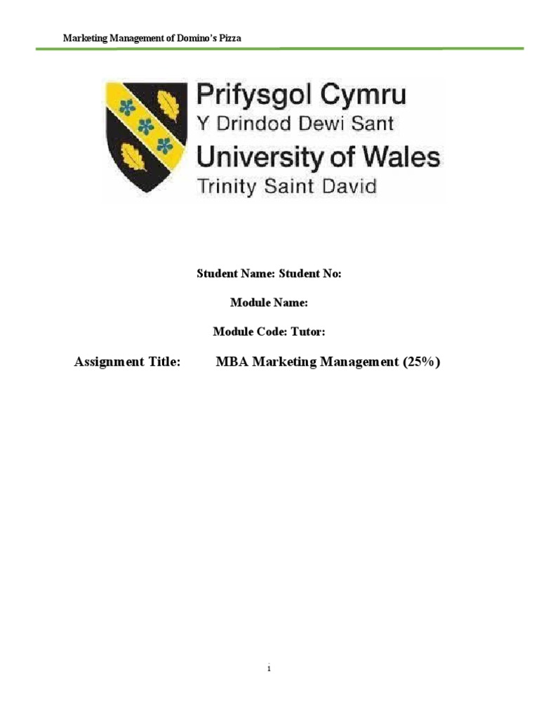 25% Assignment Final Update | PDF | Swot Analysis | Domino's Pizza