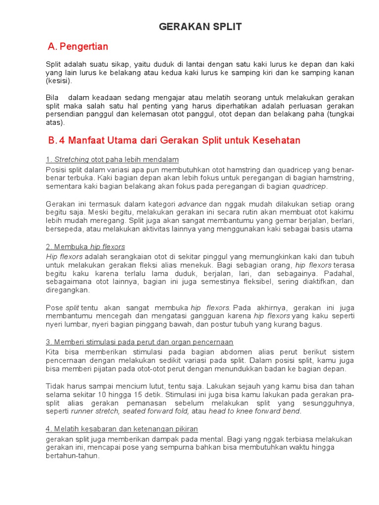 GERAKAN SPLIT-eci | PDF
