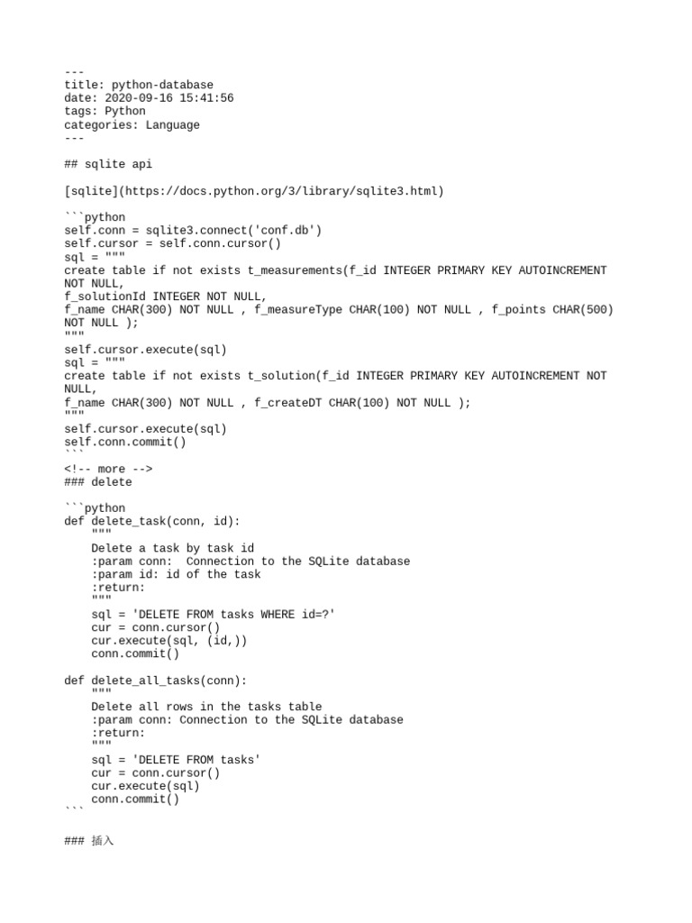 python-database | PDF | Sql | Table (Database)