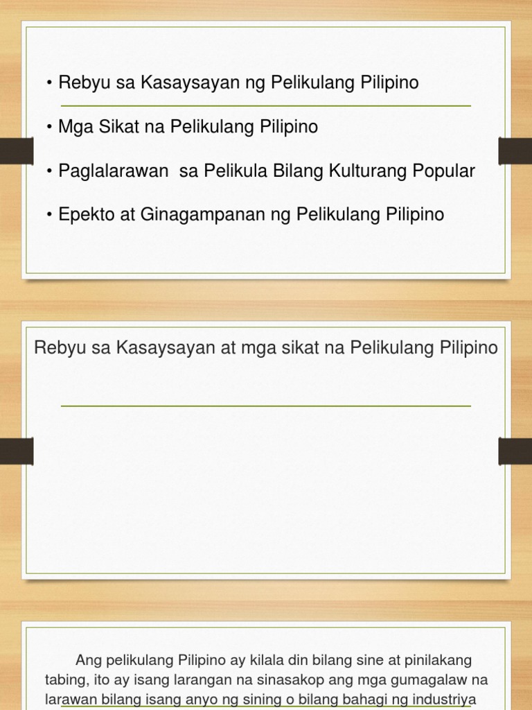 Pelikulang Pilipino | PDF