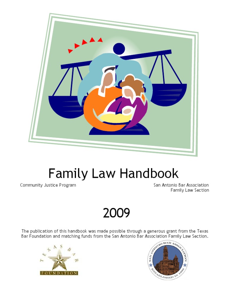Family Law Handbook - Color | PDF | Alimony | Divorce
