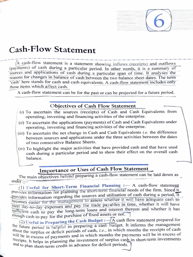 Introduction to Cash Flow Statement acc project term 2 | PDF | Cash ...