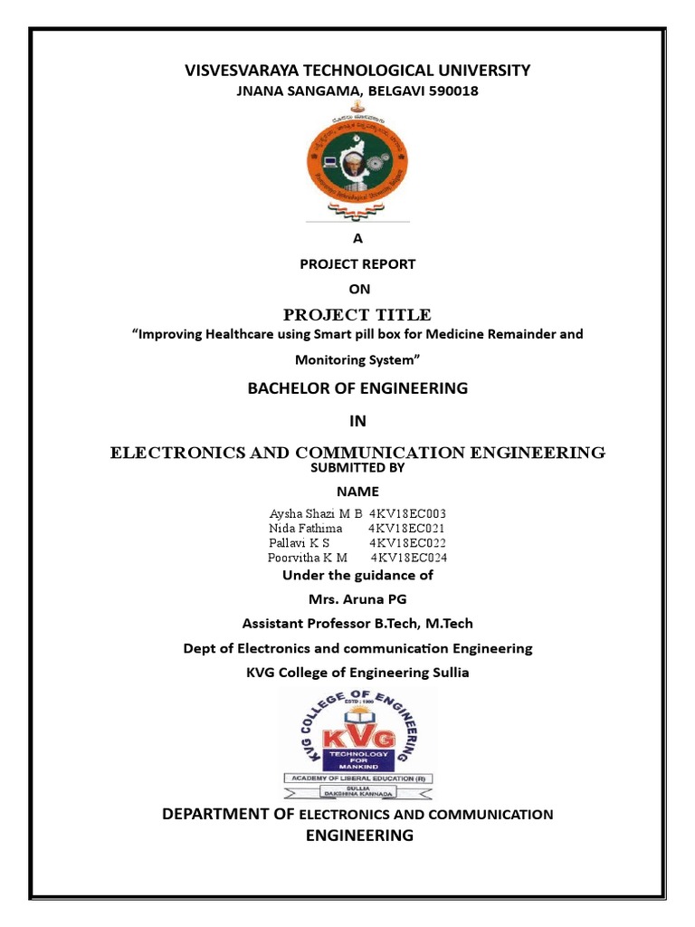 Smart Pill Box Report | PDF | Infrared | System On A Chip