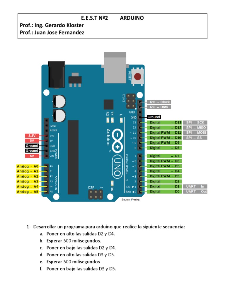 Ejercicios Arduino 01 | PDF