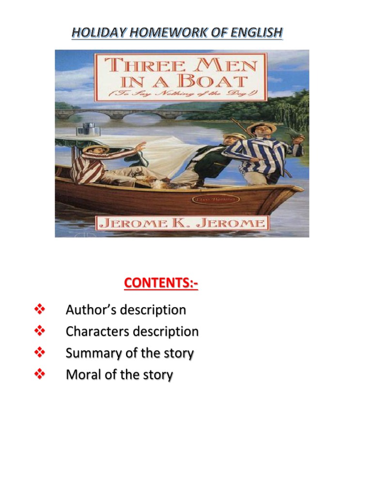 Holiday Homework of English | PDF | Three Men In A Boat