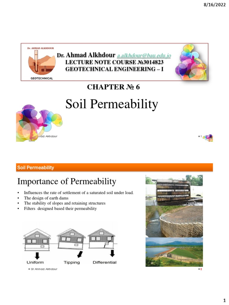6 Soil Permeability | PDF | Permeability (Earth Sciences) | Chemistry