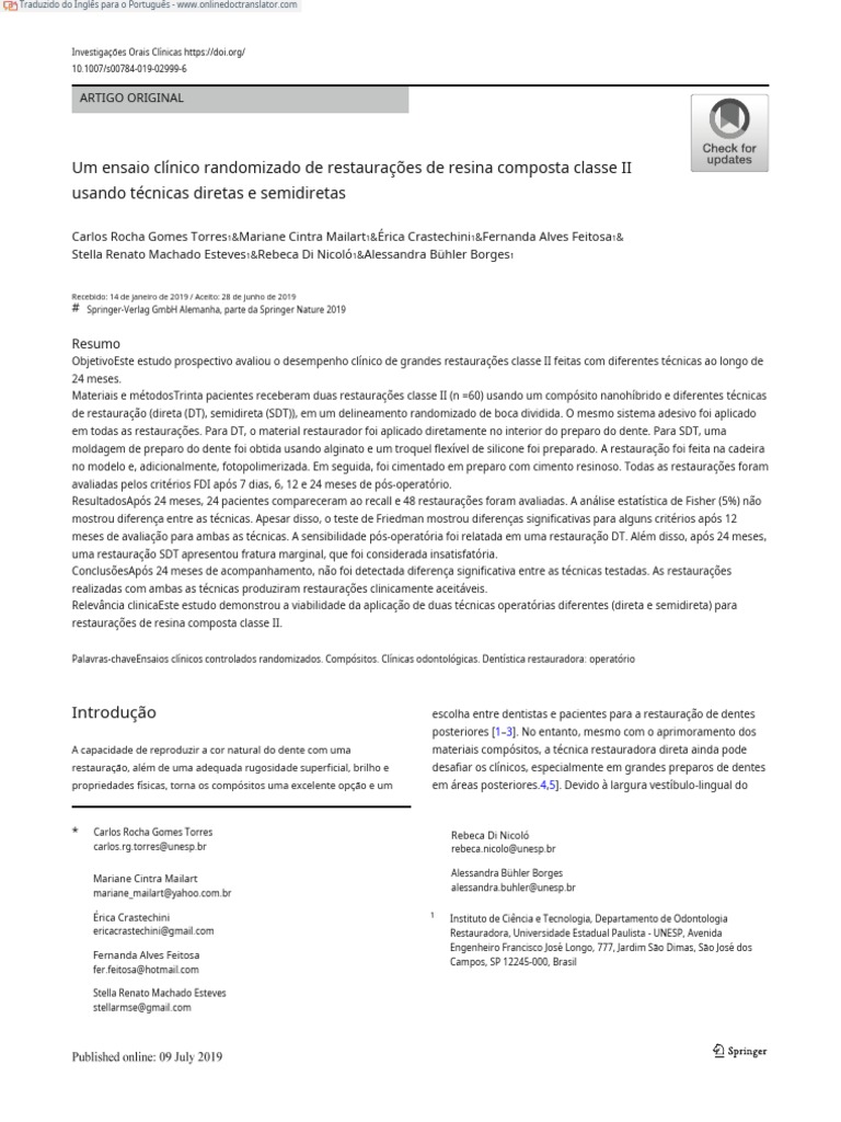 9 A Randomized Clinical Trial Of Class Ii Composite Restorations Using Direct And Semidirect