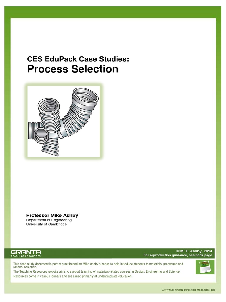 CES Case Studies - Process Selection Case Studies | PDF | Composite ...