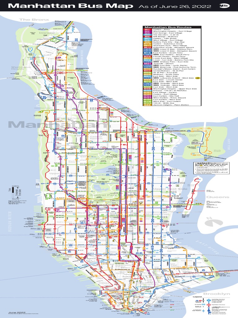 Manhattan Bus Map | PDF