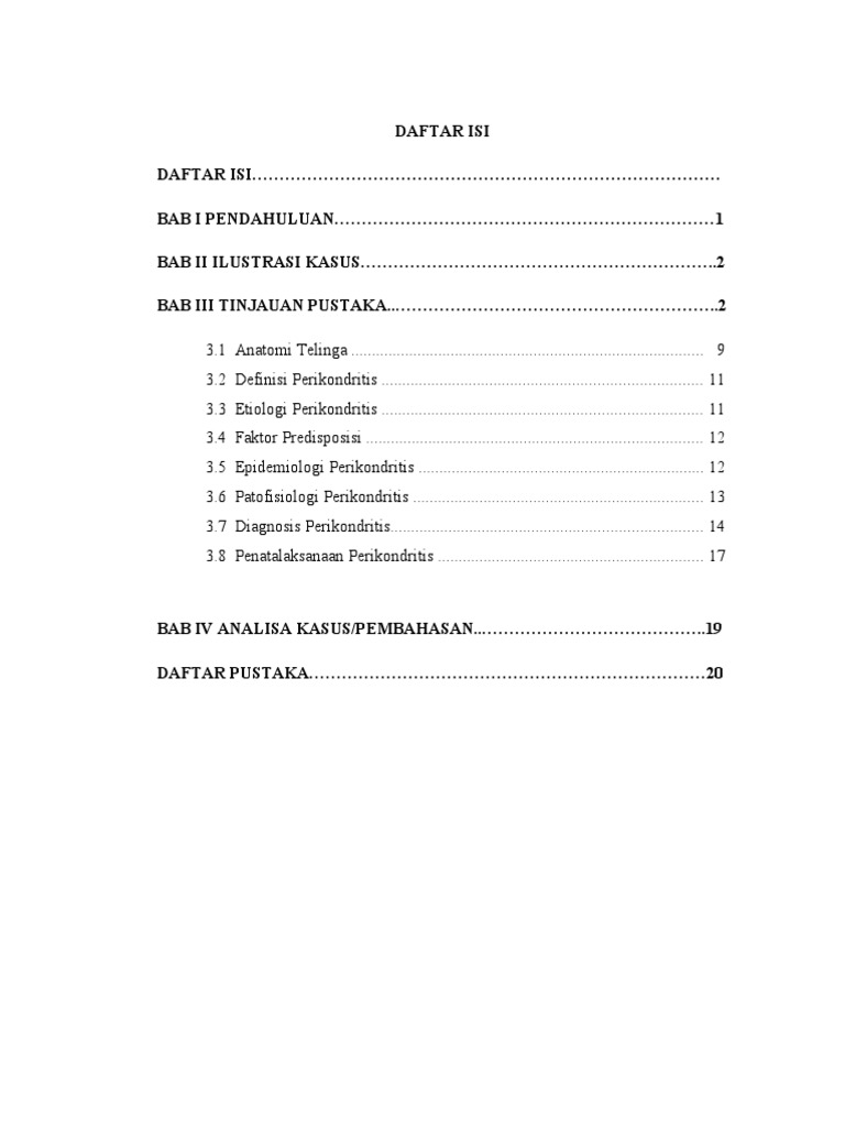 Lapkas Pericondritis | PDF