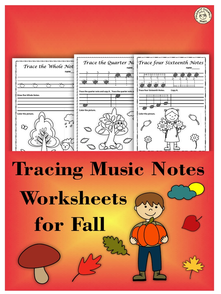 FMH - Tracing Music Notes, Bass and Treble Clef - прописи | PDF | Clef ...