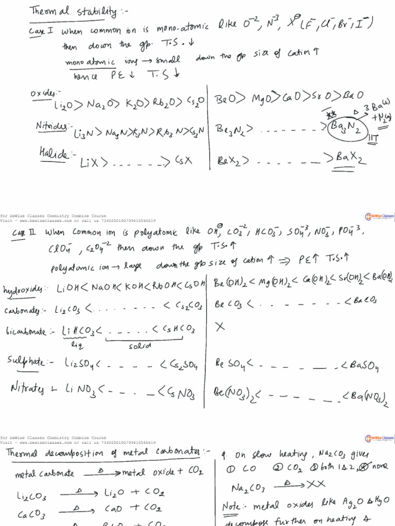 For Bewise Classes Chemistry Combine Course | PDF