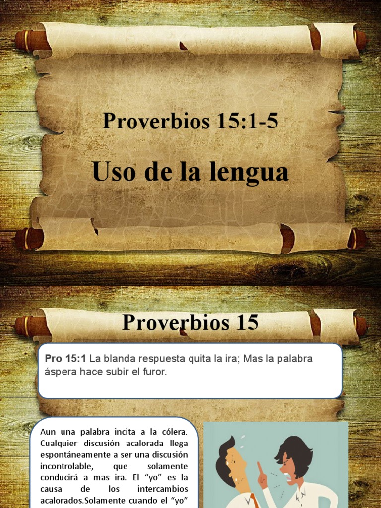 Proverbios 15 1-33 | PDF | Libro de proverbios | Creencia religiosa y doctrina