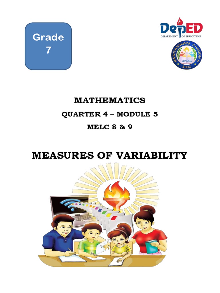 Grade 7: Measures of Variability | PDF | Variance | Standard Deviation