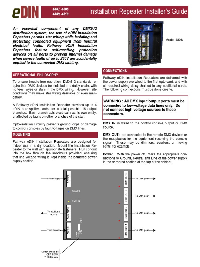 8.2 4808 Installation Repeater Install Guide1.4 | PDF | Power Supply ...
