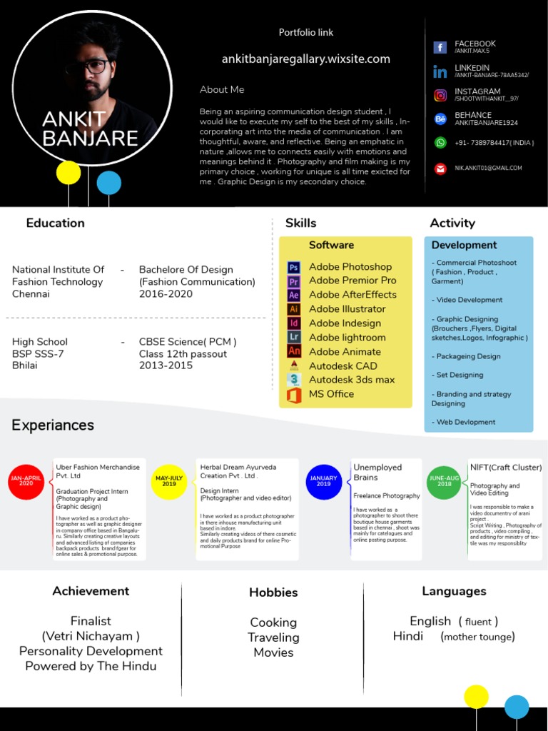 Ankit Resume | Download Free PDF | Graphic Design | Communication